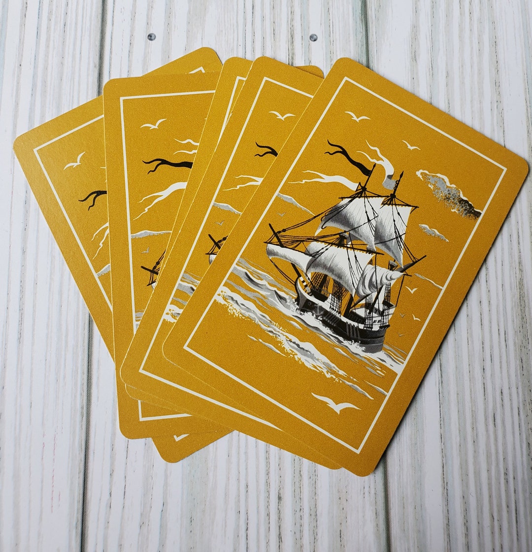 Vintage Ship Playing Cards - Etsy