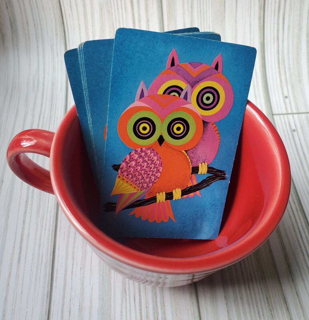 Vintage Owl Playing Cards - Etsy