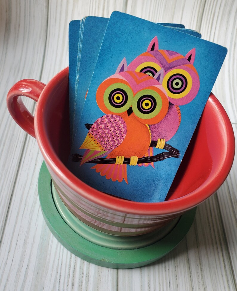Vintage Owl Playing Cards - Etsy