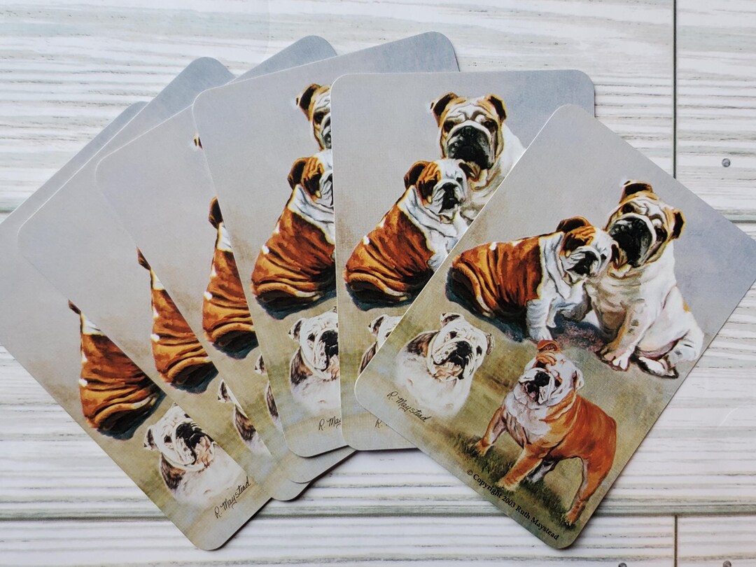 Bulldogs Playing Cards - Etsy