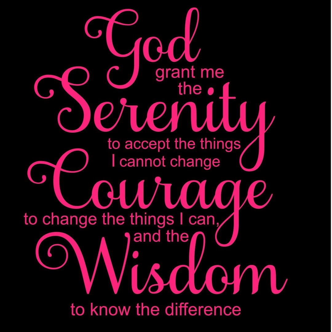 Serenity Prayer Svg - Etsy