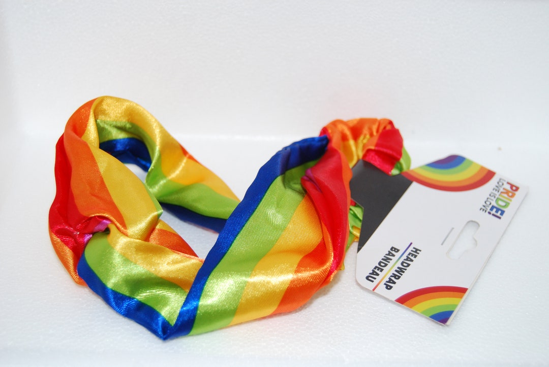 Gay Pride Lgbtq Multi Colored Rainbow Headband Head Band Hair Accessory ...