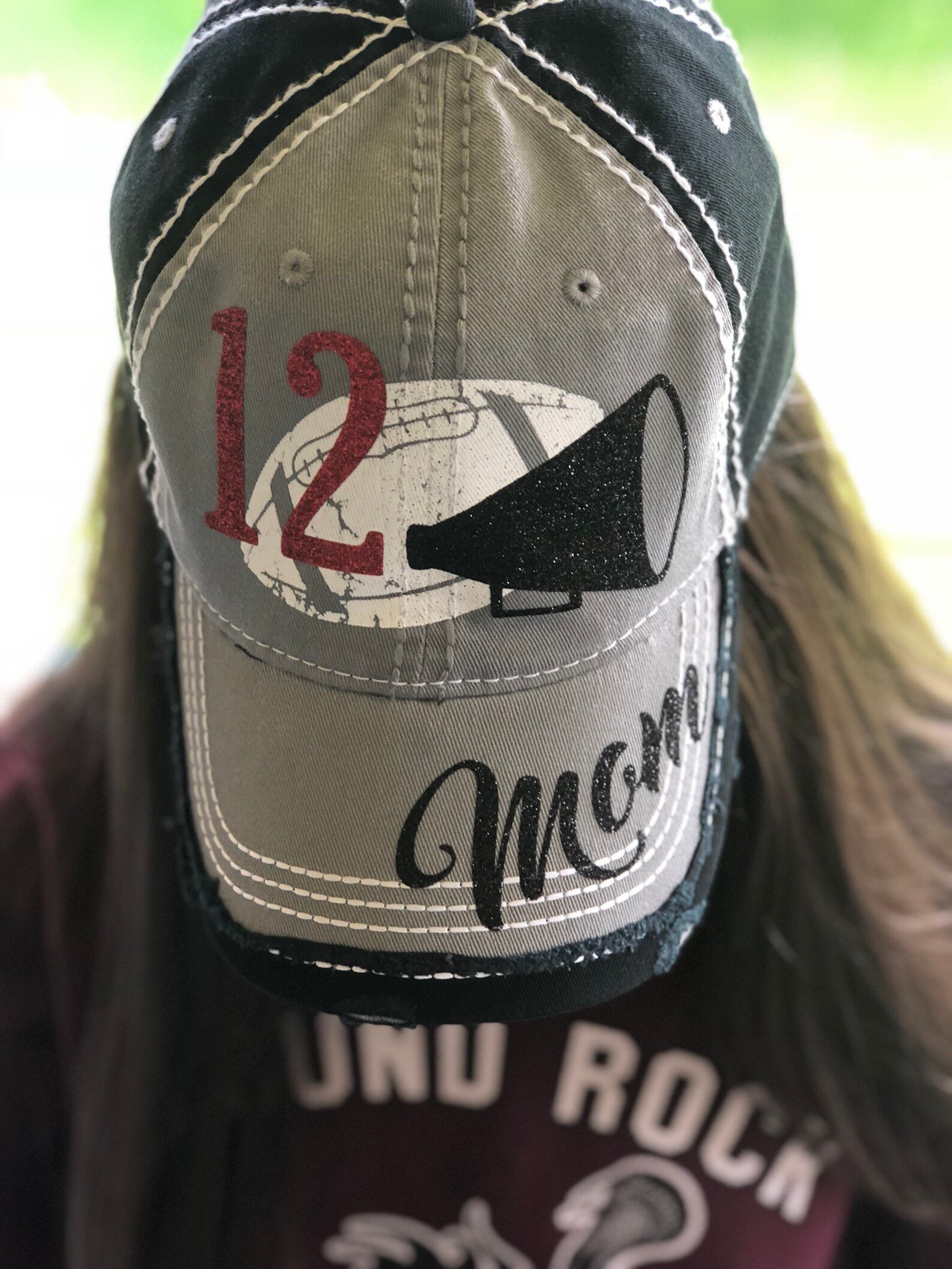 Football and Cheer Mom Cap Fun Football/ Cheer Baseball Cap - Etsy