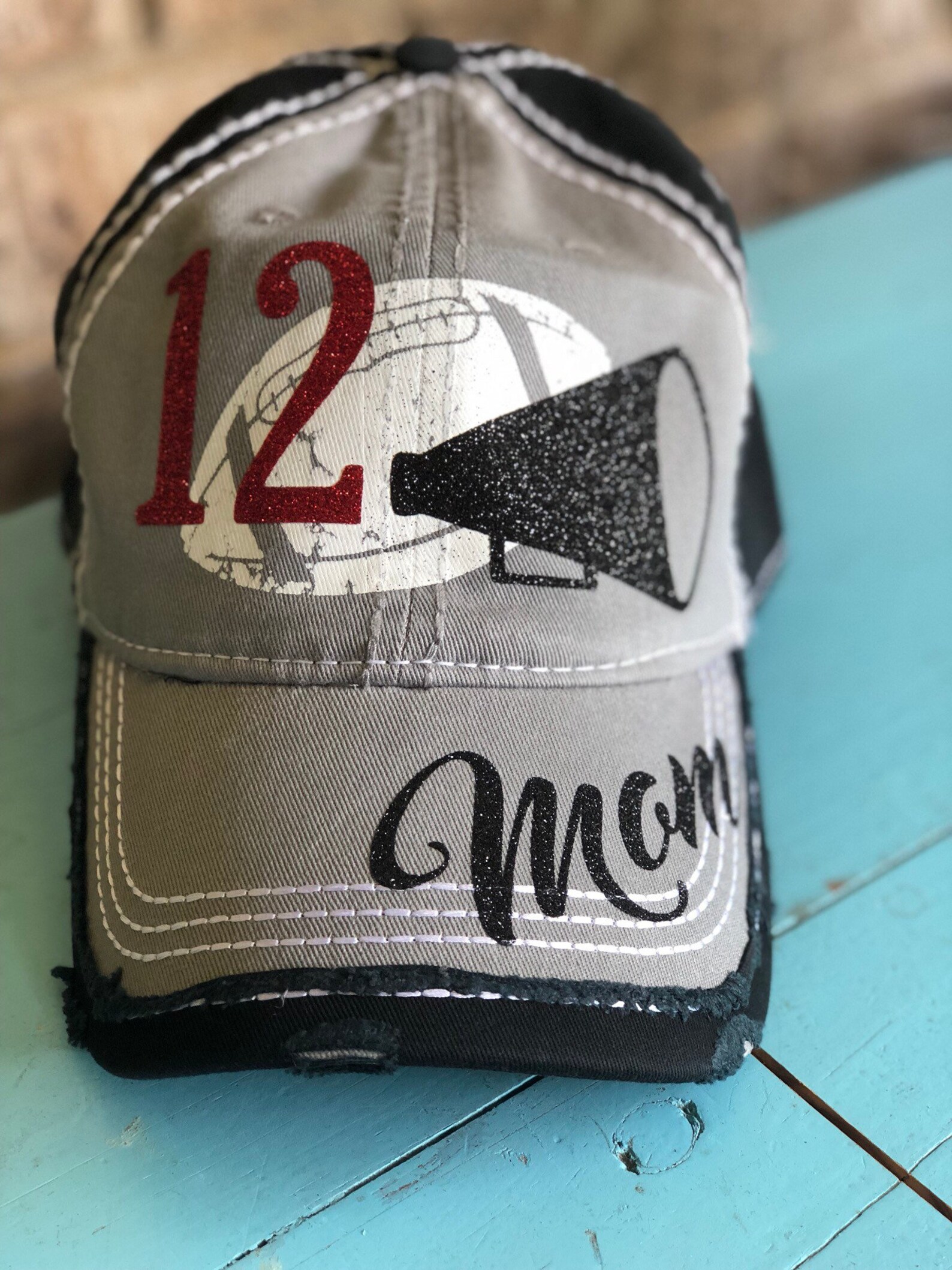 Football and Cheer Mom Cap Fun Football/ Cheer Baseball Cap - Etsy