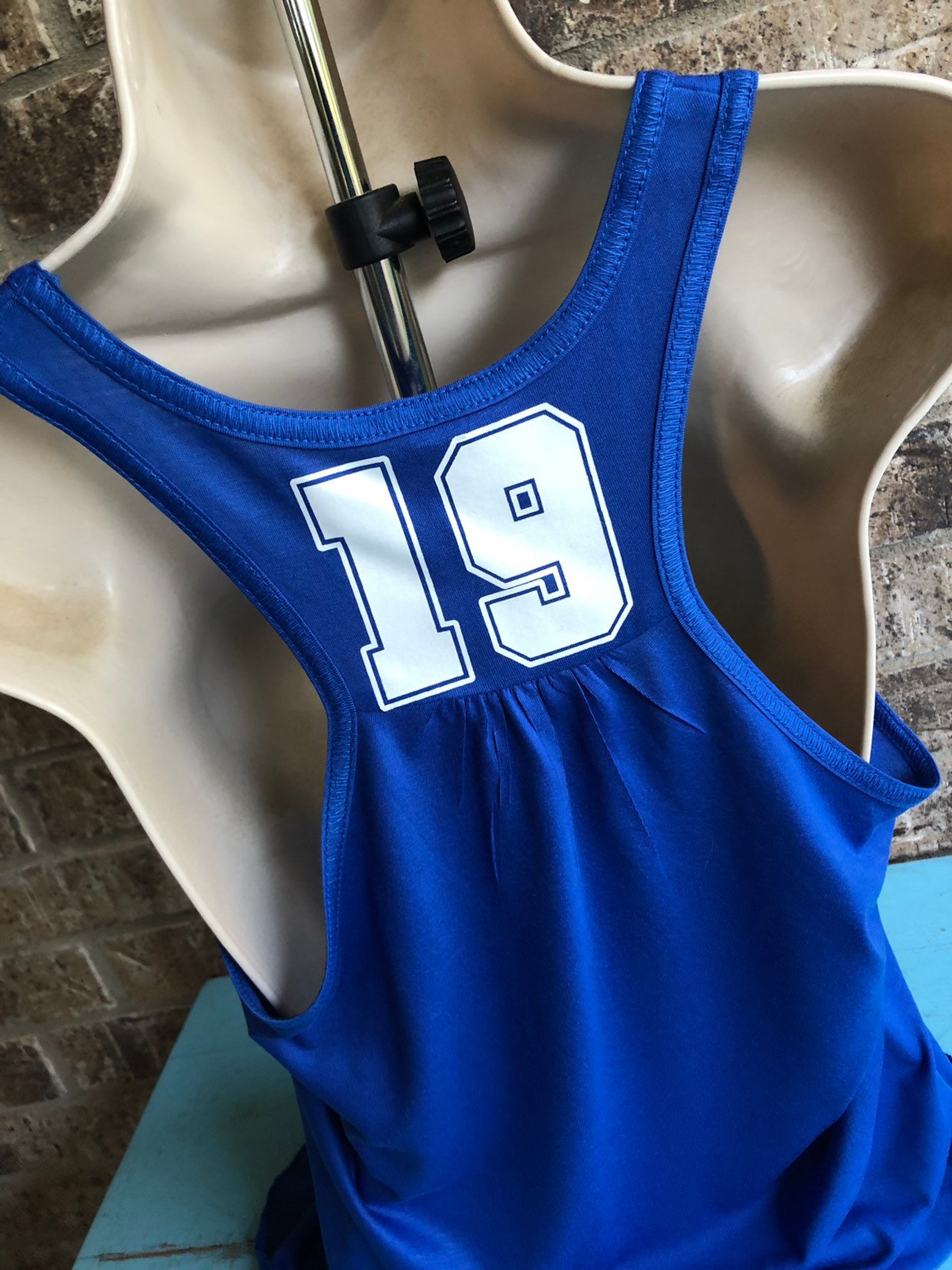 That's My Boy Football Tank With Number Football Laces - Etsy