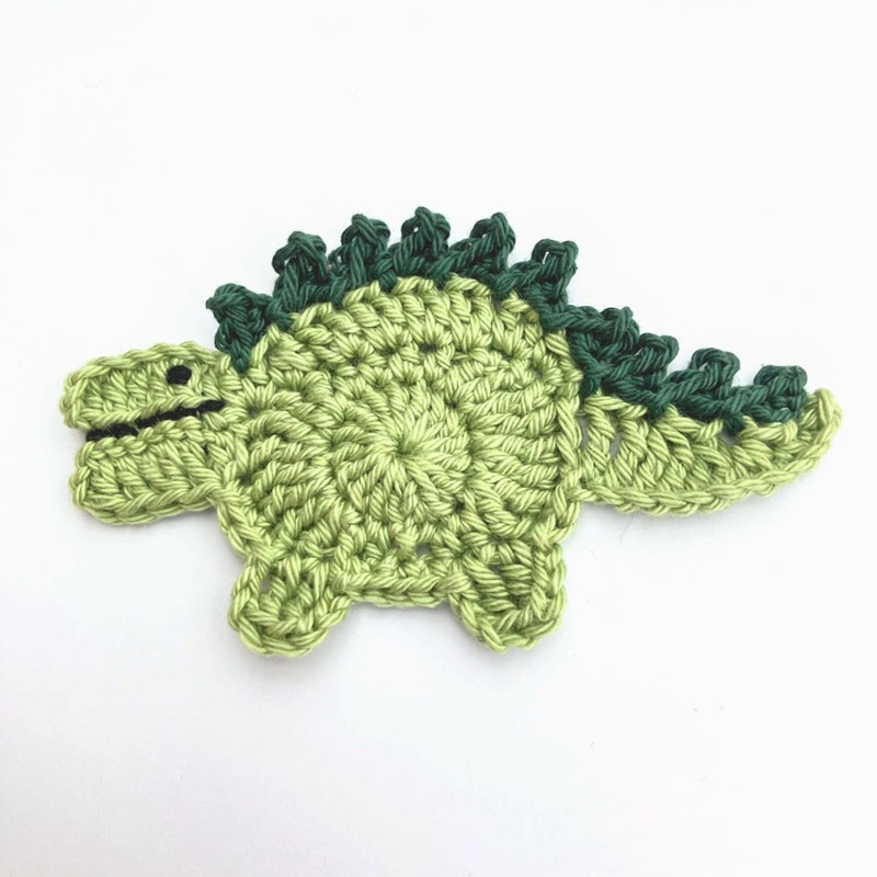 Crochet Dinosaur Applique - Etsy