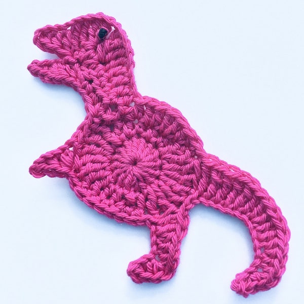 Crochet Dinosaur Applique - Etsy