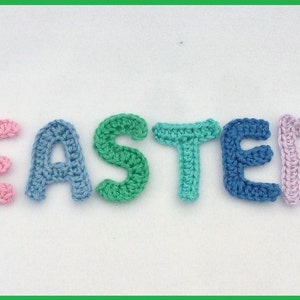 6 Applique Letters Crochet Applique 6 Crochet Letters - Etsy