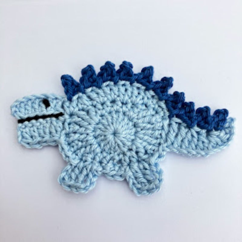 Crochet Dinosaur Applique - Etsy