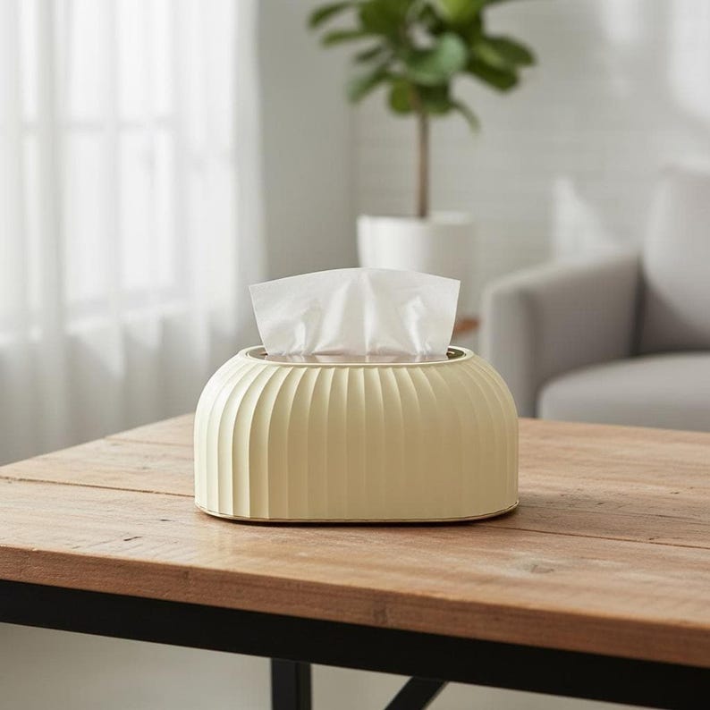 Tissue Box Cover, Modern Luxury Facial Tissue Box Holder, Decorative ...