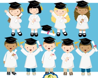Graduation Clip Art Red Gown School Clipart School - Etsy