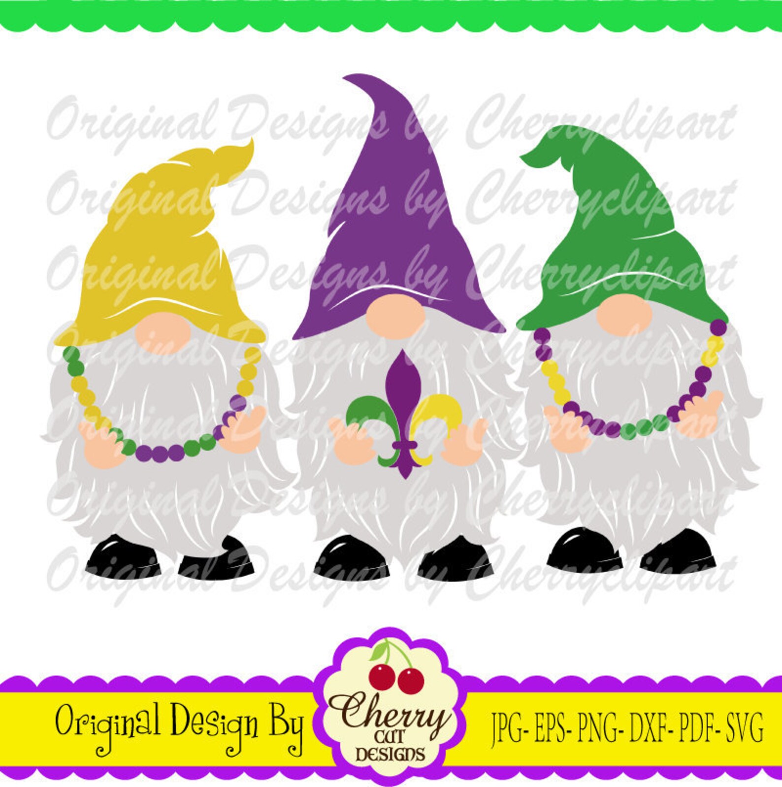Mardi Gras Gnomes Svg Mardi Gras Trio Gnomes Svg Fleur De - Etsy