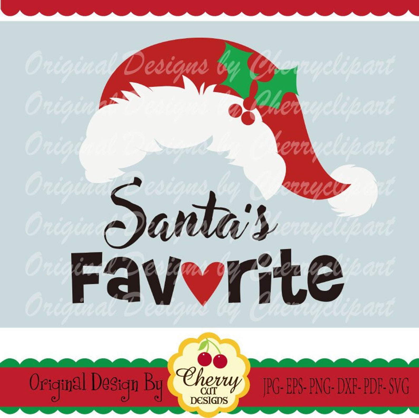 Santa's Favorite SVG Dxf Christmas Santa Hat SVG | Etsy