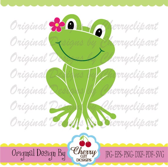 Paper, Party & Kids Frog Dxf,Frog Png,Frog Eps,Frog Vector Floral Frog ...