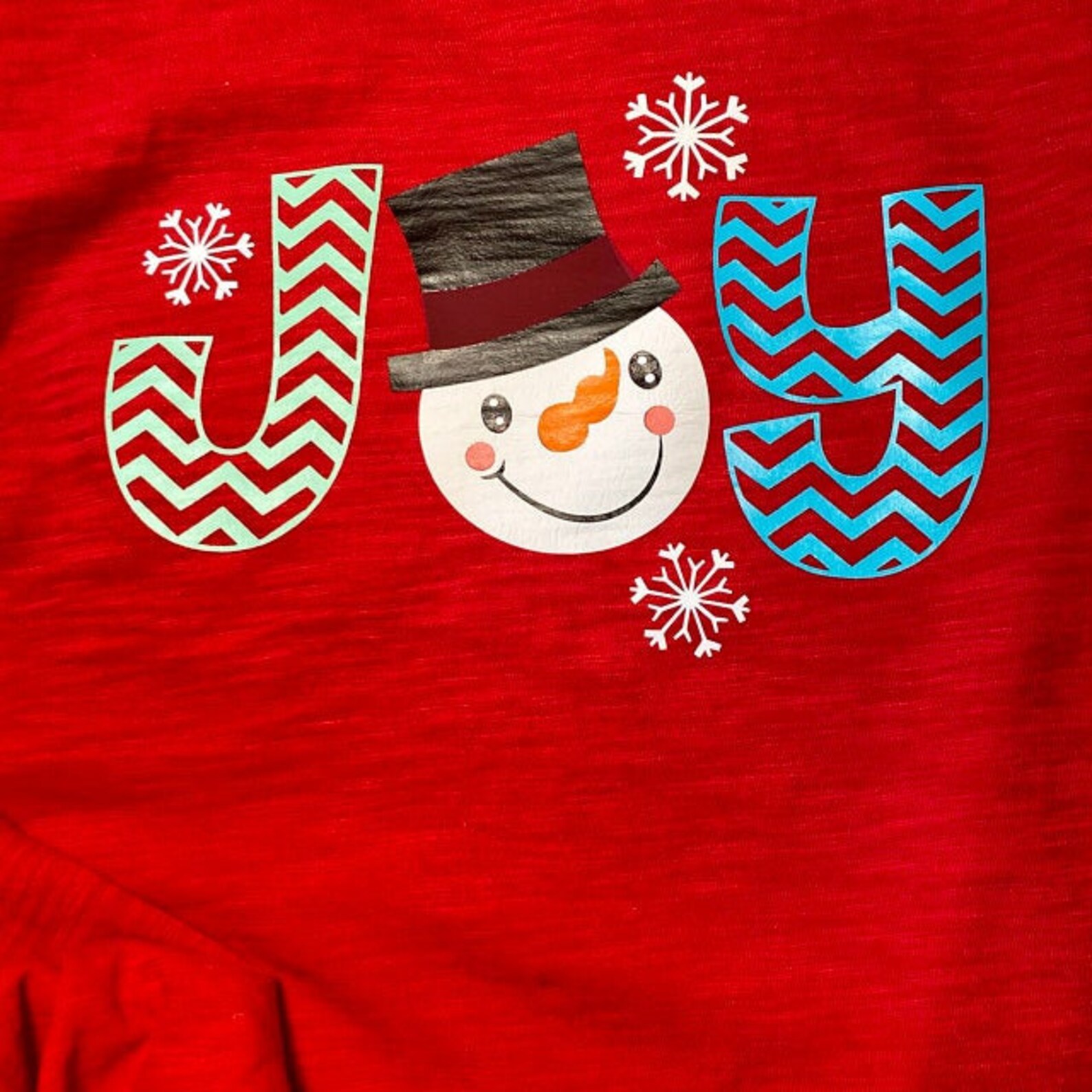 Christmas JOY With Snowman Christmas JOY SVG Christmas - Etsy