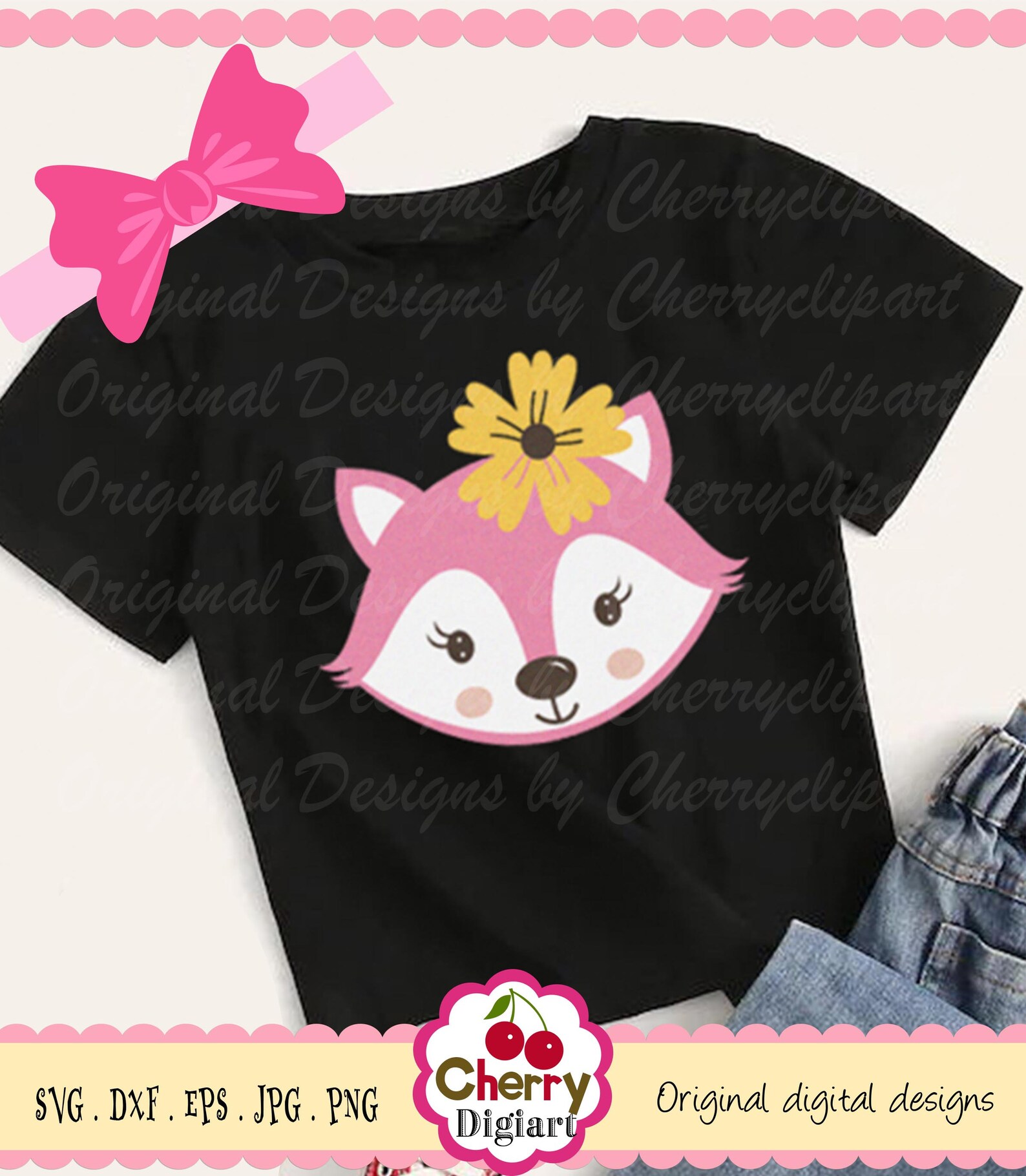Fox Face Svg Sweet Fox Girl Svg Animal Svg Valentine Fox - Etsy