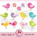 Little Birds Clipart Digital Set For-personal and Commercial Use-paper ...