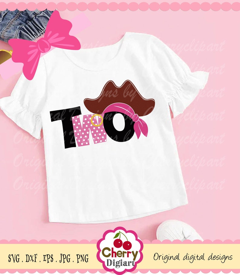 Pirate Girl Two Svg Birthday Two Svg Birthday Party Svg - Etsy