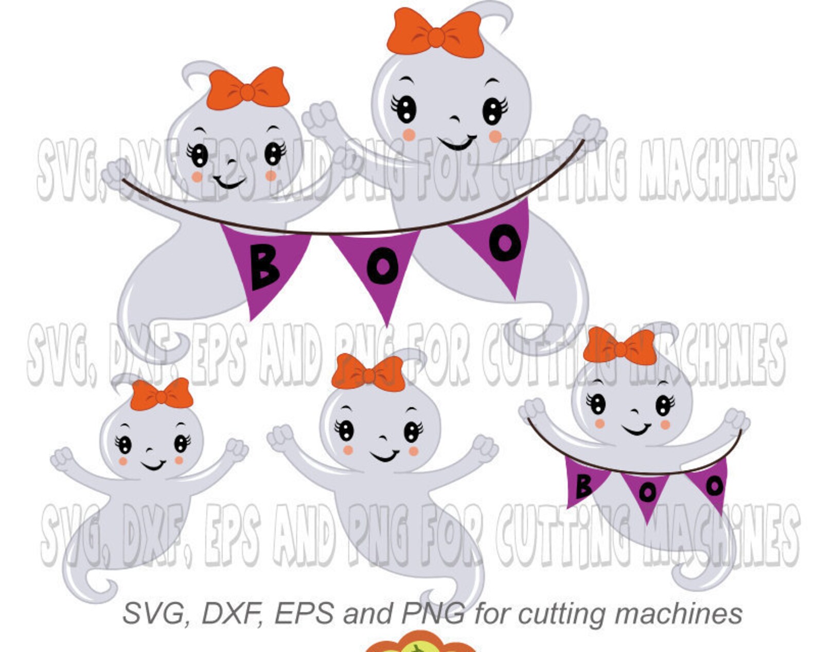 Boo Banner Ghost Girls, Ghost Girls,ghost Digital Clipart Download Svg ...