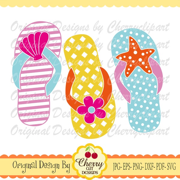 Flower Flip Flops - Etsy