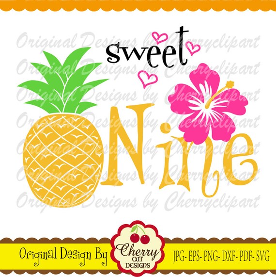 Sweet Pineapple Nine Svg Pineapple Svg Fruit Svg Silhouette - Etsy