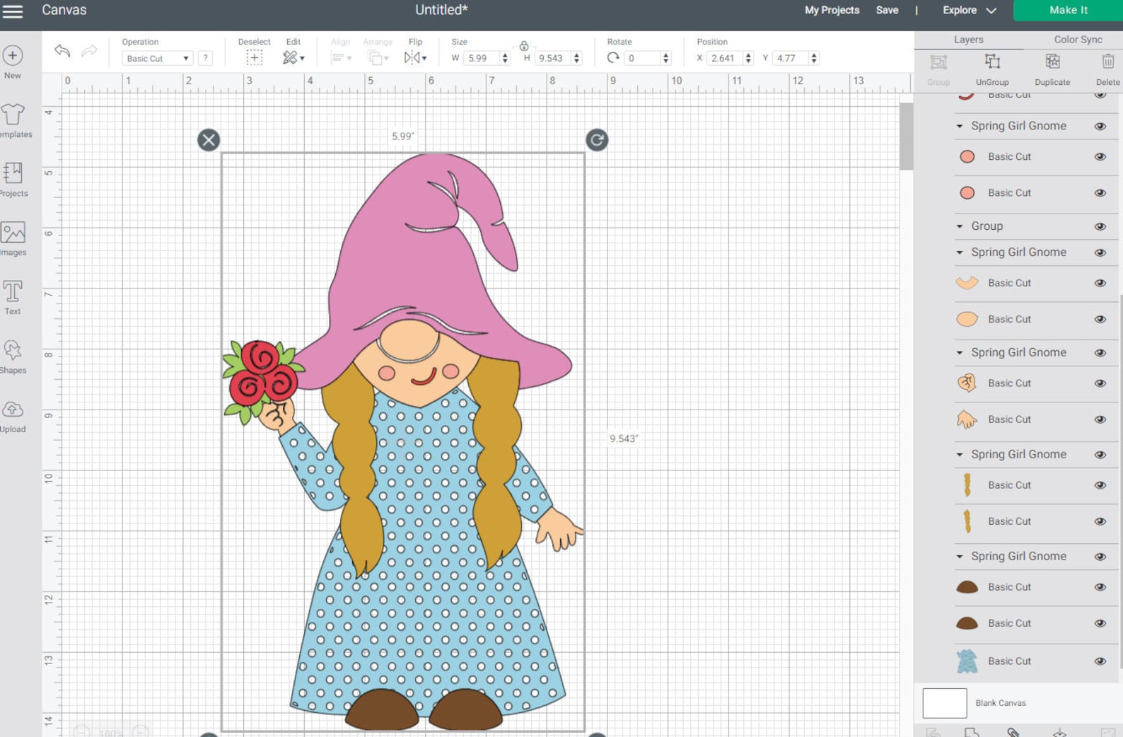 Spring Gnome Svg Girl Gnome Svg Gnome With Flowers Svg - Etsy