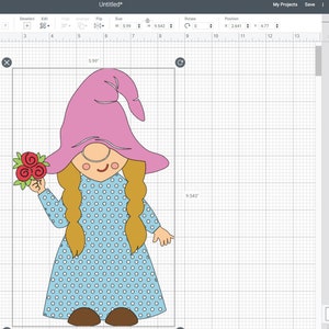 Spring Gnome Svg Girl Gnome Svg Gnome With Flowers Svg - Etsy