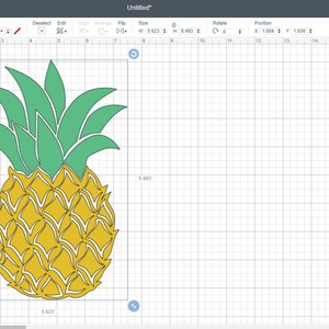 Pineapple SVG Dxf Summer Svg Fruit Svg Silhouette & Cricut - Etsy