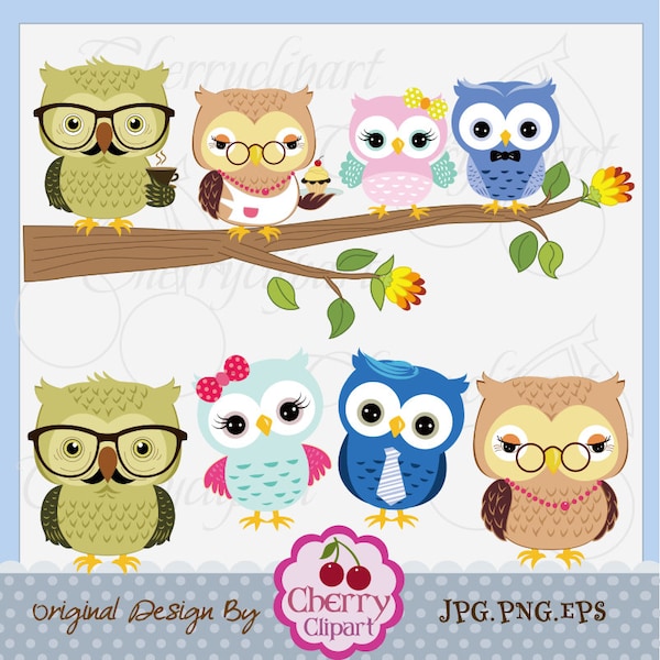 Owl Clip Art - Etsy