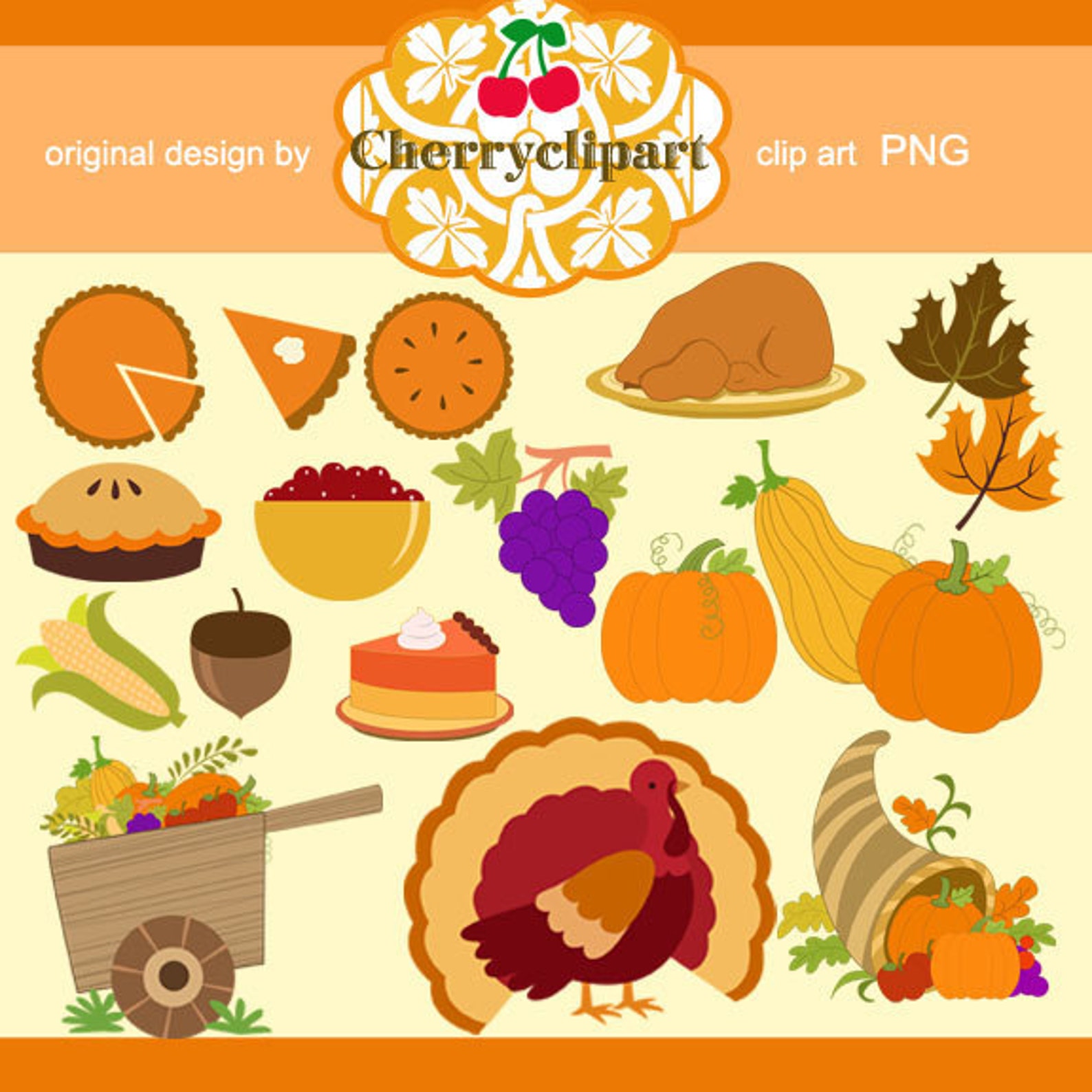 Thanksgiving Dinner Personal and Commercial Use Paper - Etsy