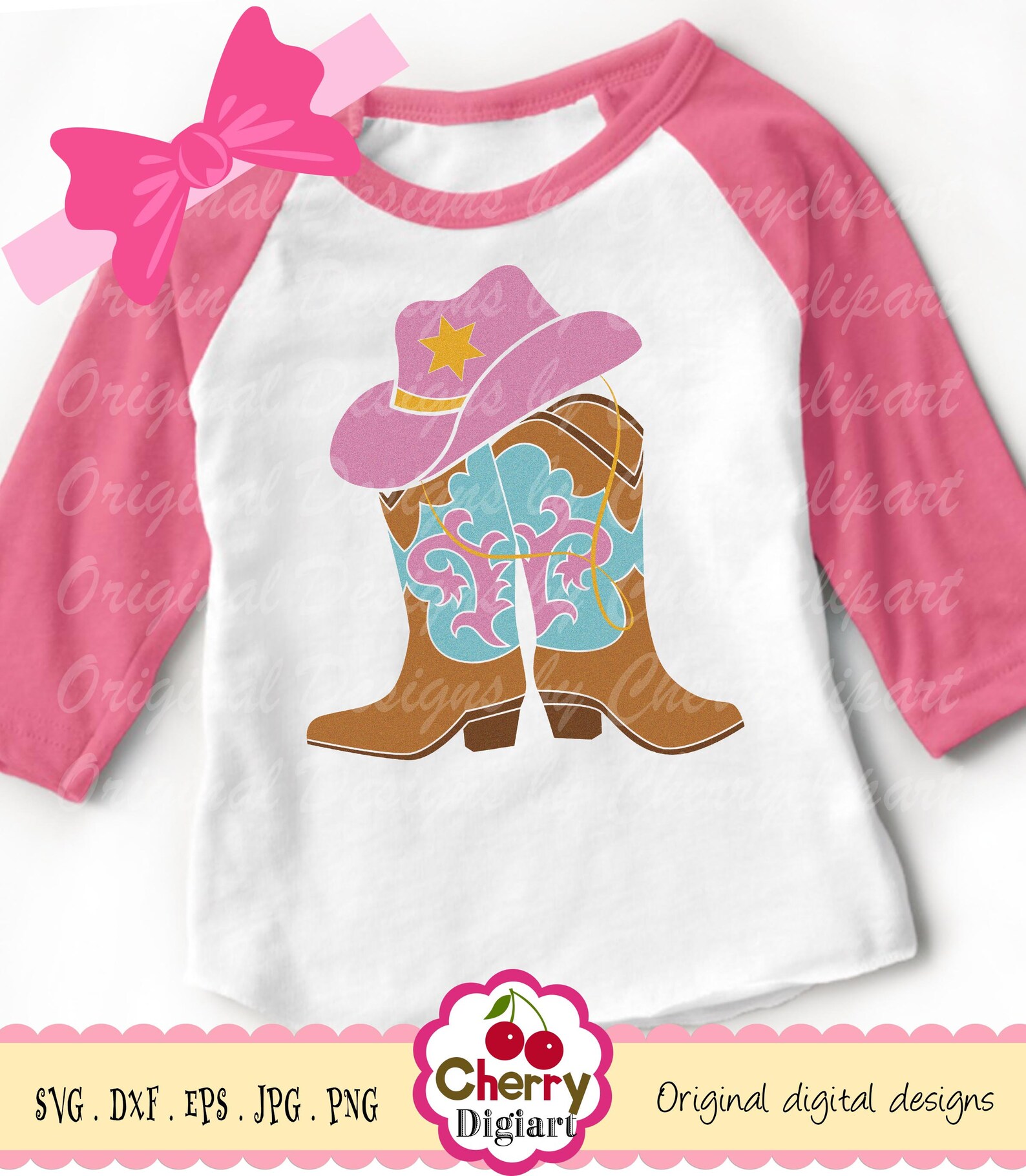 Botas vaqueras Silhouette svg dxf Silhouette & Cricut Cut | Etsy