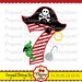 Pirate Number 7, Birthday Number 7 Svg, Pirate's Hat Number 7 Svg ...