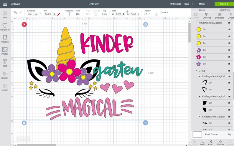 Unicorn SVG Kindergarten Magical Svg Back to School Svg - Etsy