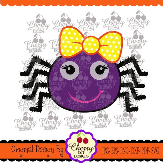 Halloween Spider Girl SVG DXF EPS Silhouette & Cricut Cut | Etsy