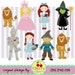 Wizard of OZ Cute Digital Clipart,dorothy Digital Clip Art -personal ...