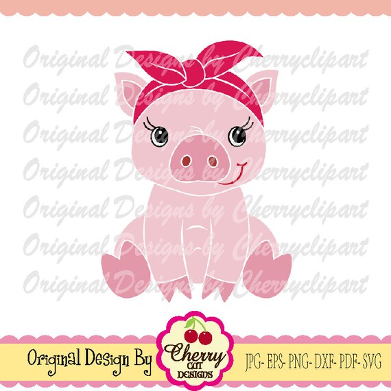 Silueta De Cerdito Bebe