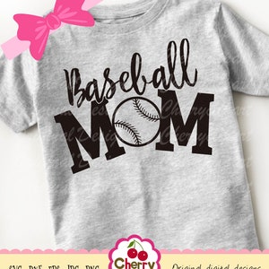 MOM Svg Dxf, Baseball MOM Svg , Baseball Svg, Mother's Day and Father's ...