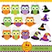 Halloween Cute Owls Digital Clipart Elements Set for -personal and ...