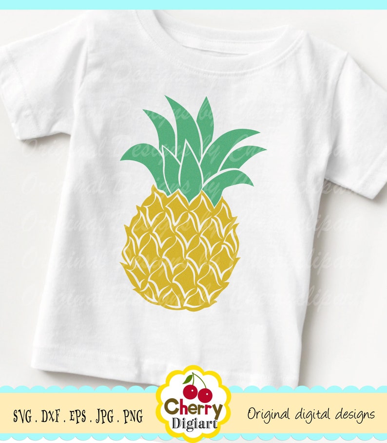 Pineapple SVG Dxf Summer Svg Fruit Svg Silhouette & Cricut - Etsy
