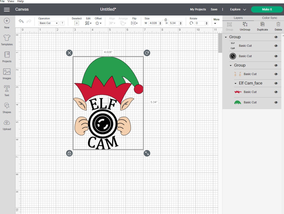 Christmas Elf Cam Svg Elf Face Cam Svg Silhouette & Cricut - Etsy