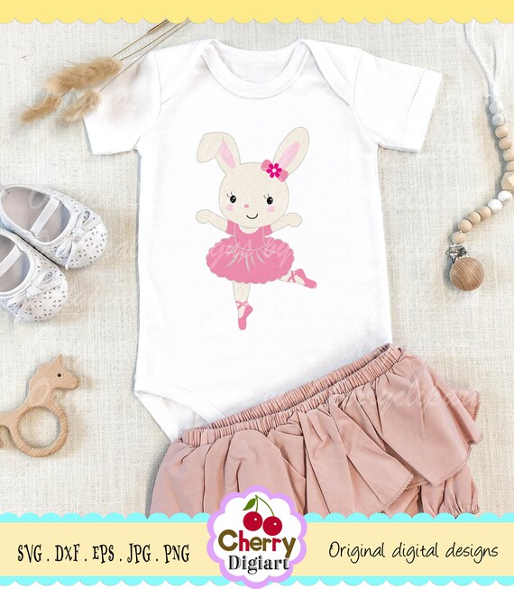 Ballerina Bunny Svg Easter Bunny Svg Silhouette & Cricut Cut - Etsy