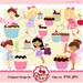 Cupcake Fairy Digital Clipart Set for personal and Commercial Use-paper ...
