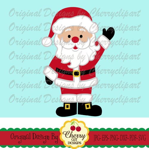 Santa Claus SVG Cut File - Etsy