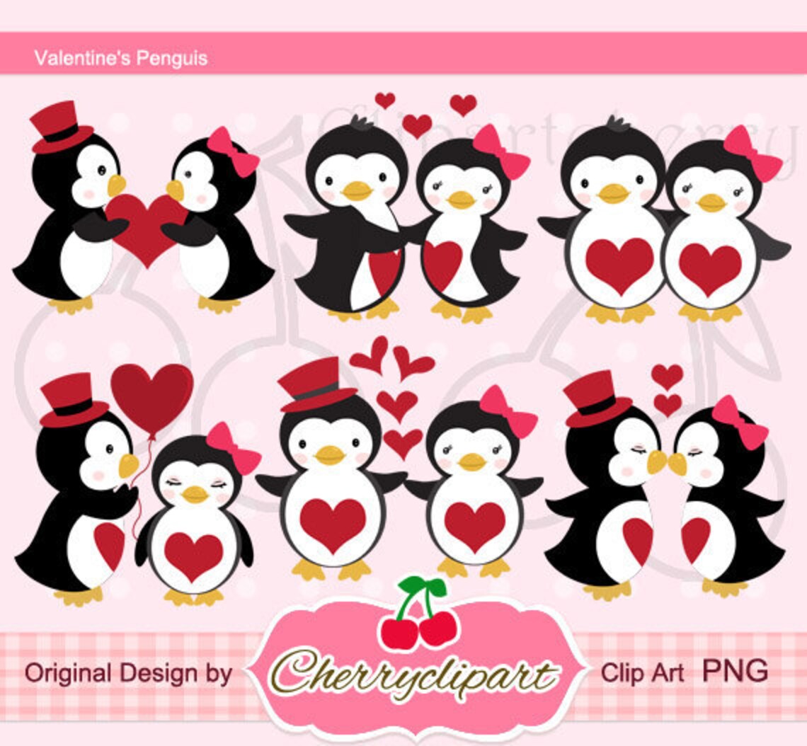 Penguins Digital Clip Art Set For-personal and Commercial - Etsy