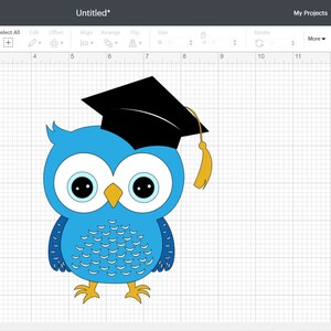 Graduation Owl Svg, Graduation Cap Svg, Graduation Party Svg Silhouette ...