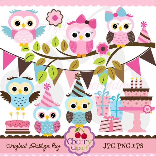 Easter Owl Clipart Clip Art Spring Owl Clipart Clip Art | Etsy