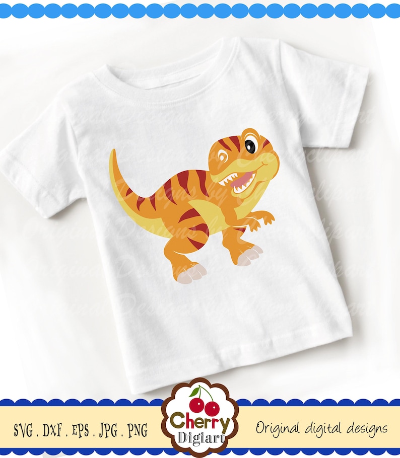 Svg Dxf Tyrannosaurus SVG Dinosaur Svg Silhouette & Circut - Etsy