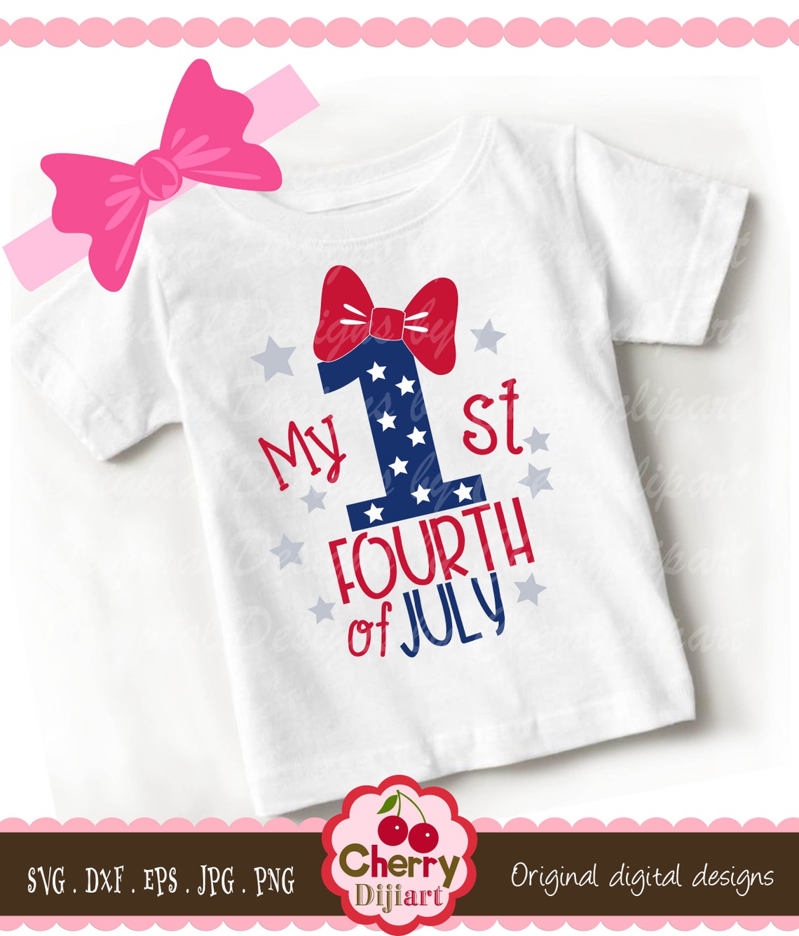 My 1st FOURTH of July SVG DXF Independence Day Svg Dxf - Etsy