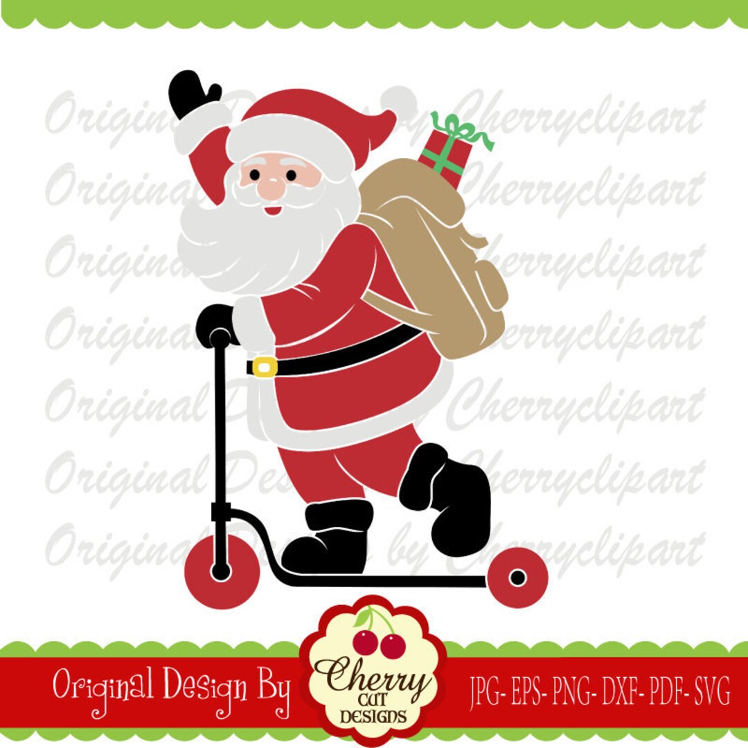 Christmas Santa Claus Svg Silhouette & Cricut Cut Files, Santa Claus ...