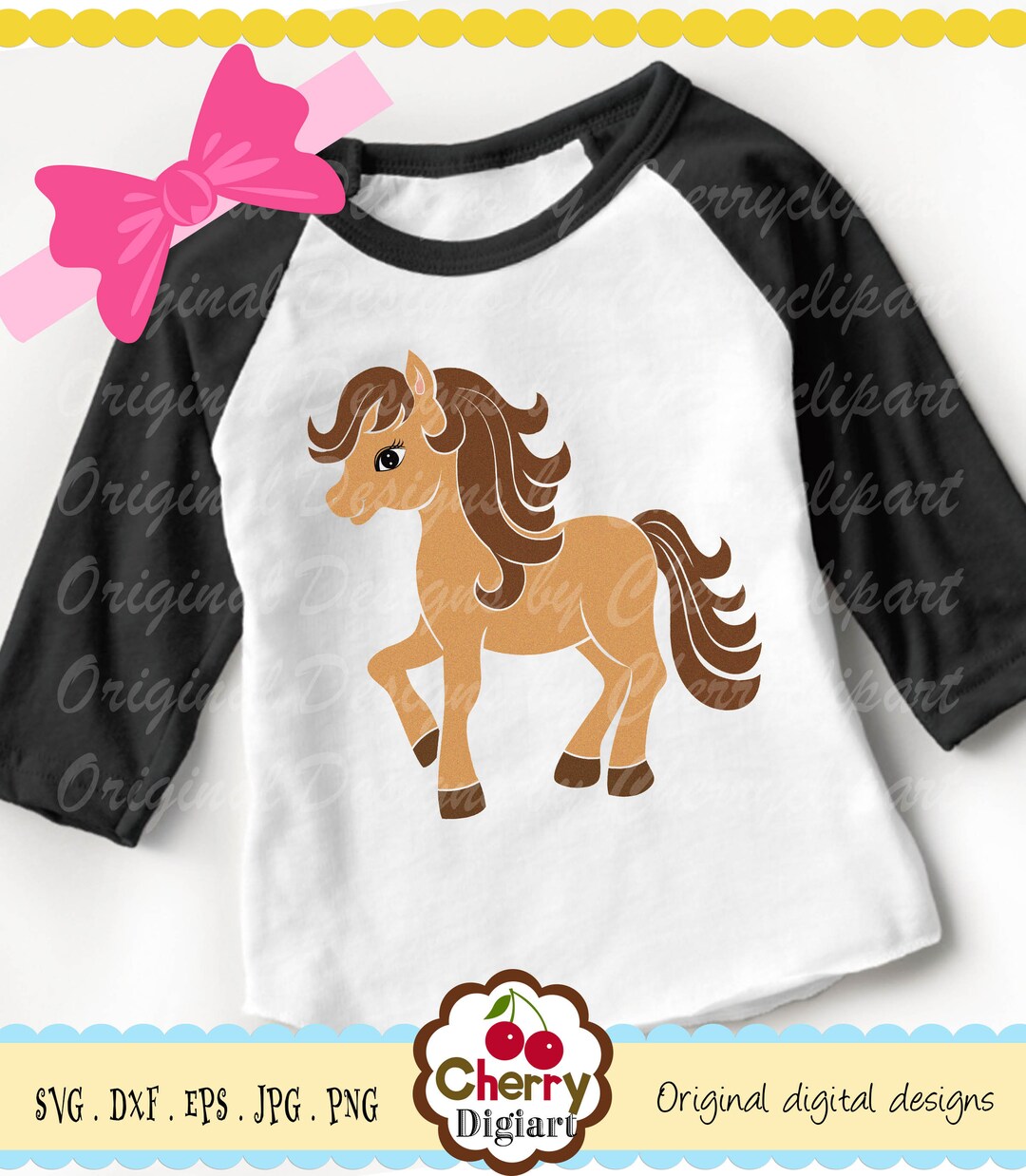 Pony Svg,brown Pony Svg, Animal Svg Silhouette and Cricut Cut Design ...